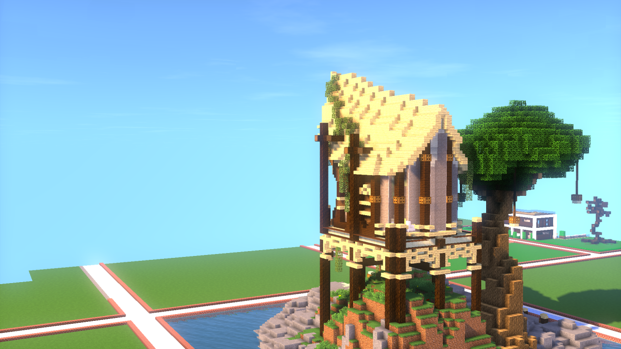 Wood Elf - Lone Temple =+-- Plot build Minecraft Map