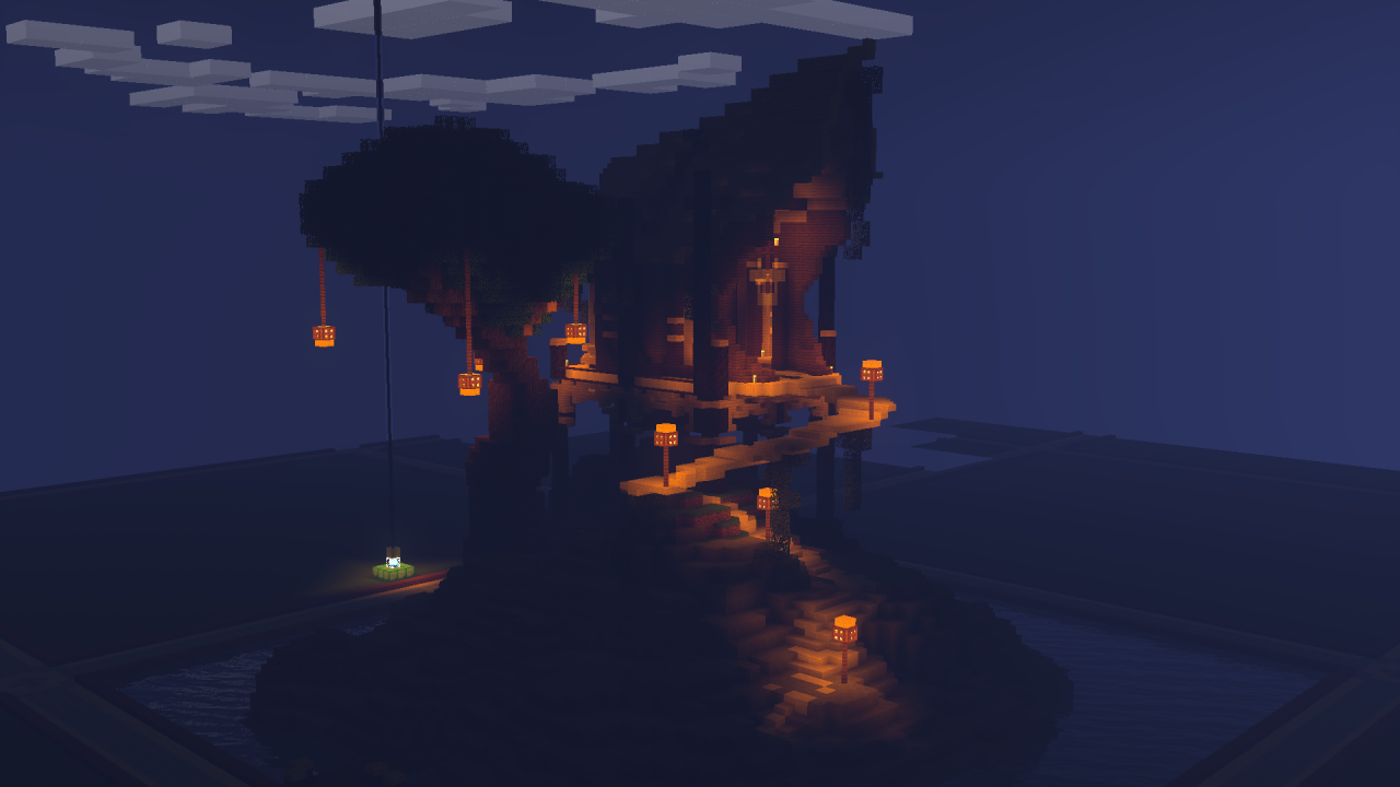 Wood Elf - Lone Temple =+-- Plot build Minecraft Map