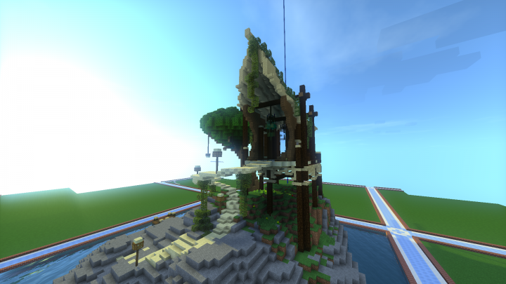 Wood Elf - Lone Temple =+-- Plot build Minecraft Map
