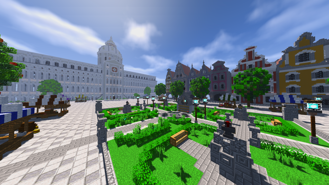 Baroque style server spawn Minecraft Map