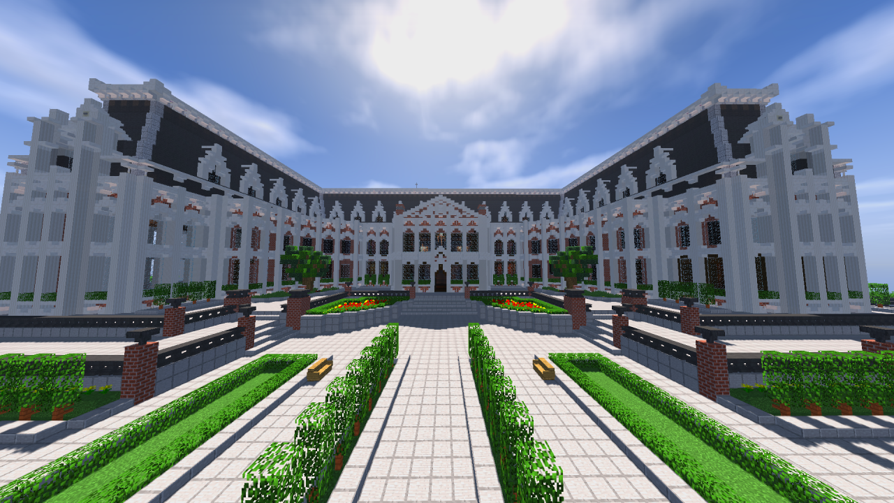 Baroque style server spawn Minecraft Map