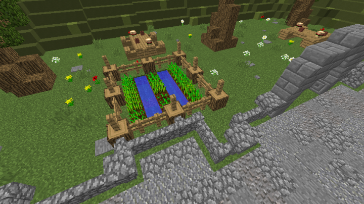 Garden/Farm/Picnic Minecraft Map