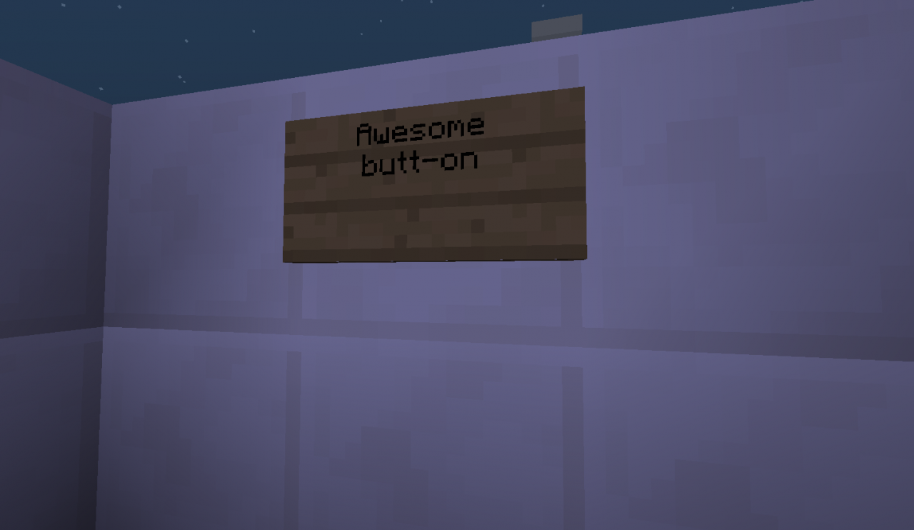 Find theeeeeee Butt-on! Minecraft Map