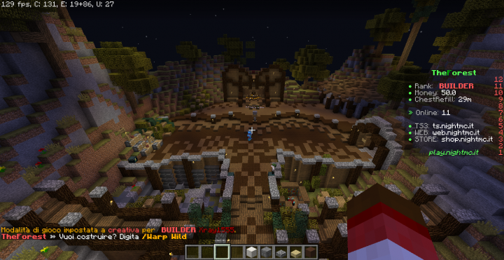 spawn theforest Night Minecraft Map