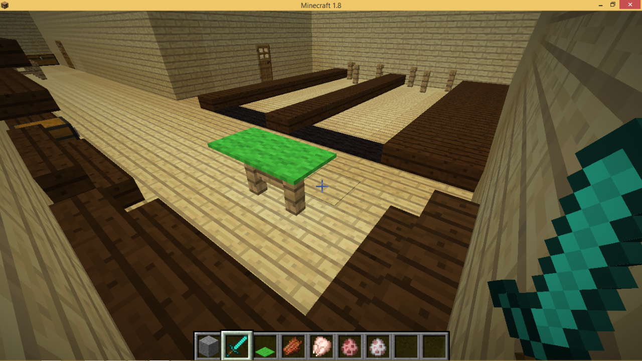 Modern House with Sport Courts (football & Basketball) Minecraft Map