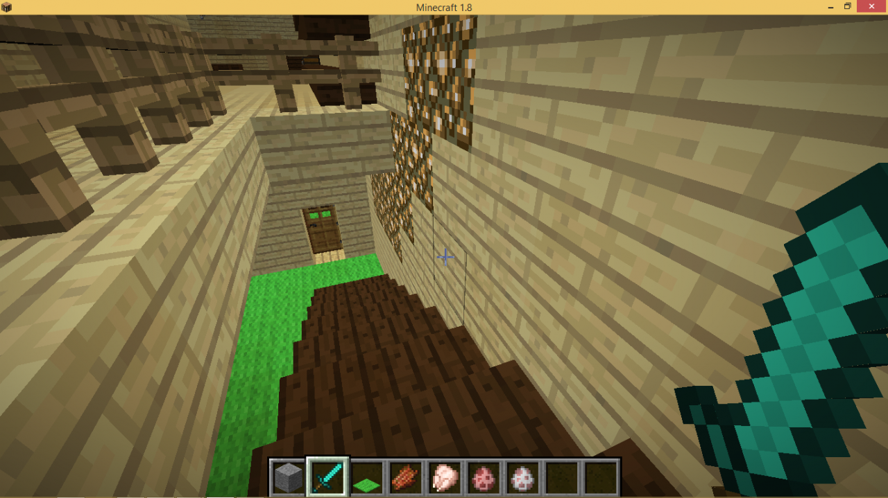 Modern House with Sport Courts (football & Basketball) Minecraft Map