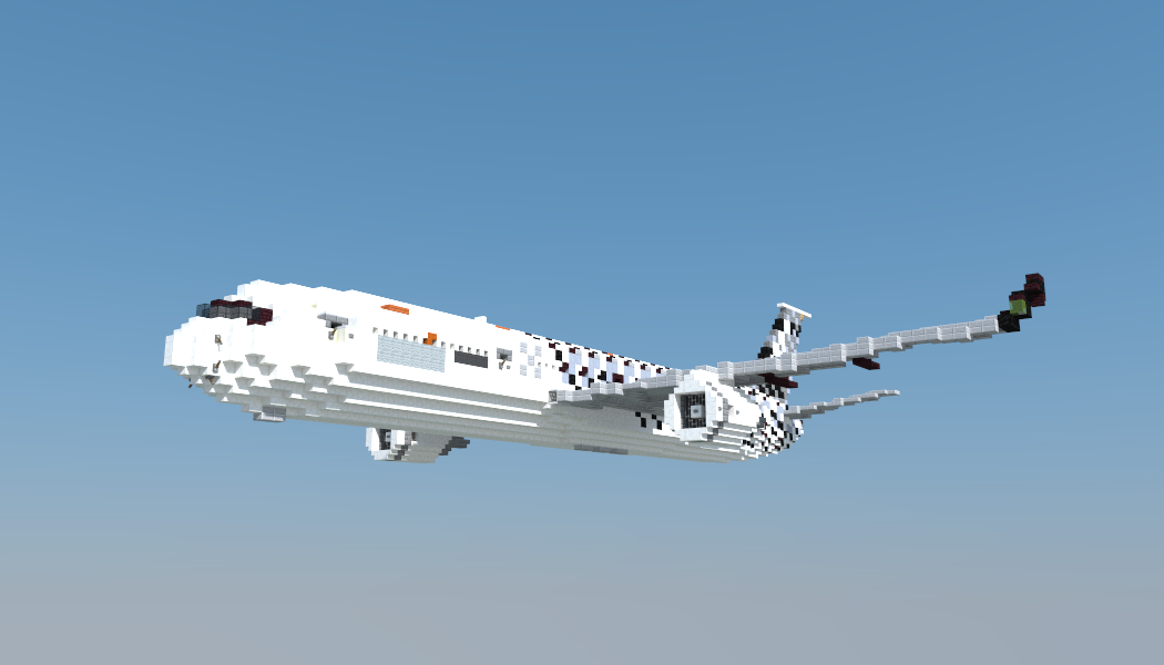 Airbus A350-900 XWB "Carbon livery" Minecraft Map