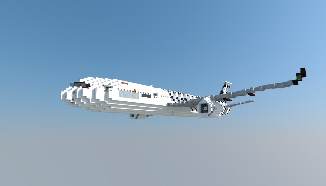 Airbus A350-900 XWB "Carbon livery" Minecraft Map