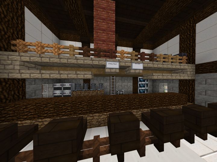 Ice Cream Parlor and "Butter Up" Dairy Minecraft Map