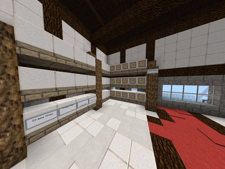 Ice Cream Parlor and "Butter Up" Dairy Minecraft Map