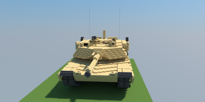 M1A2 Abrams tank 10:1 scale Minecraft Map