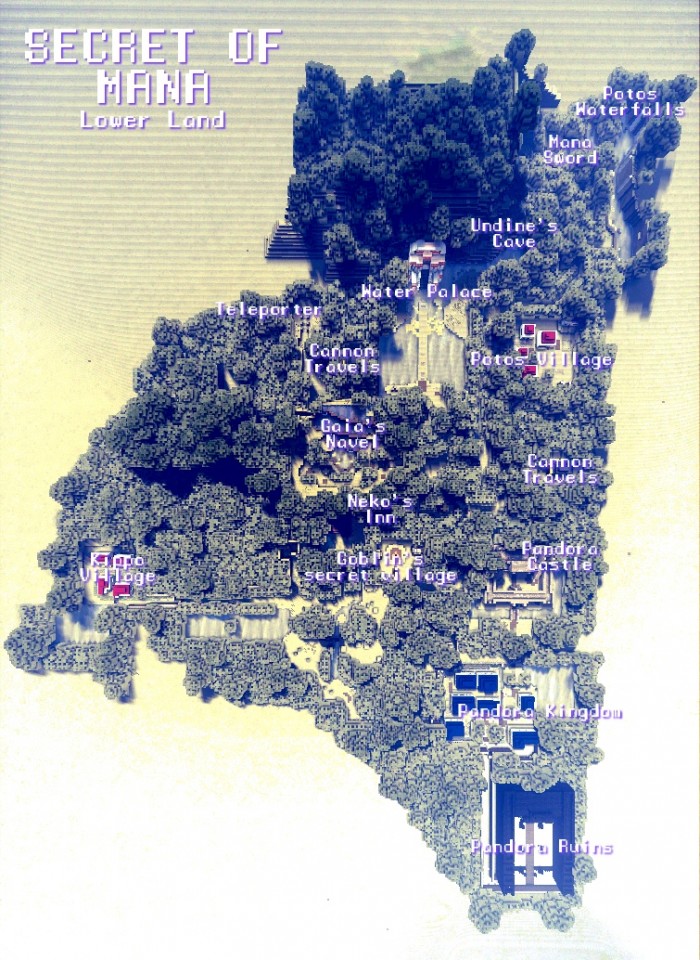 Secret of Mana - Lower Land Minecraft Map