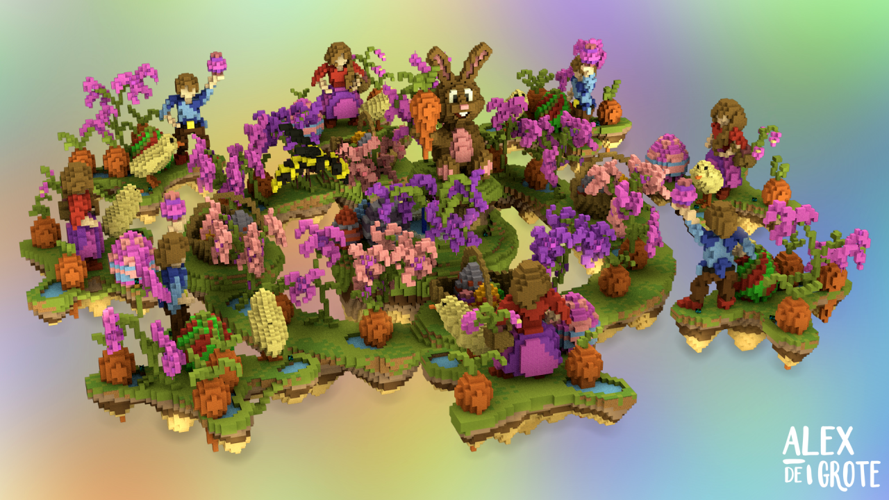 TeamSkywars: Spring - CubeCraftGames Map Minecraft Map