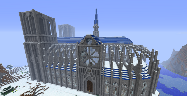 Snowy Cathedral (and other dungeons) Minecraft Map