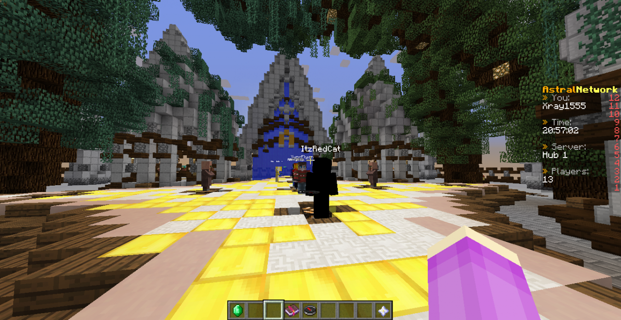 varie costruzioni in vari server Minecraft Map