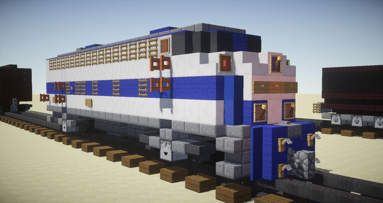 MARC EMD F7 Diesel-Electric Locomotive Minecraft Map