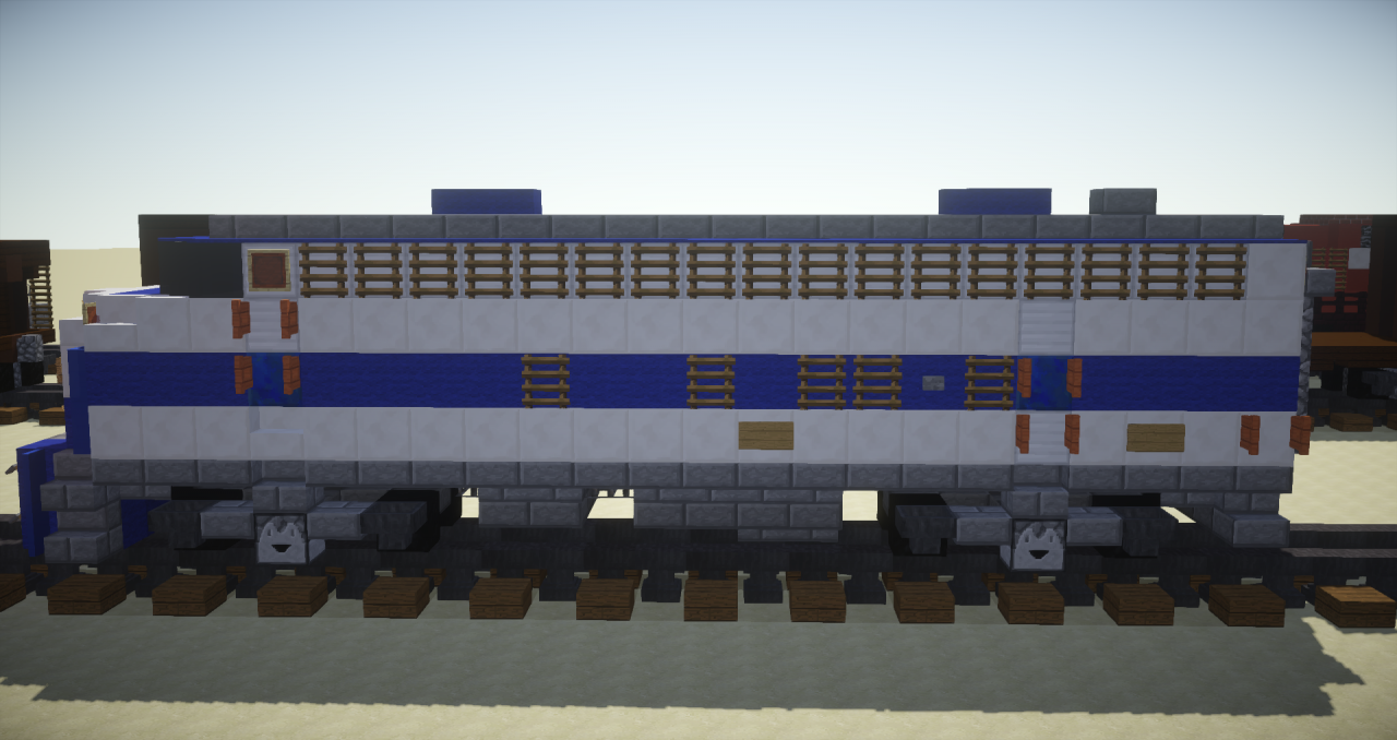 MARC EMD F7 Diesel-Electric Locomotive Minecraft Map