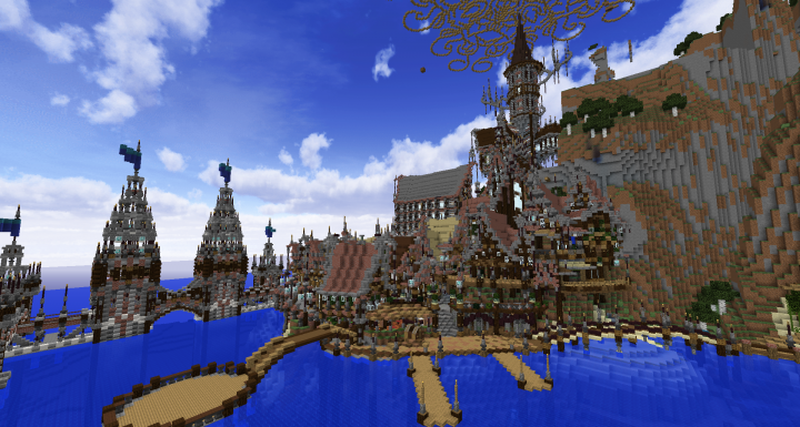 Seaside town Minecraft Project