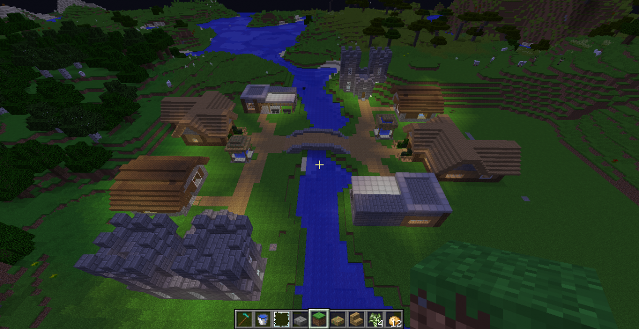 Cute two player survival base Minecraft Map