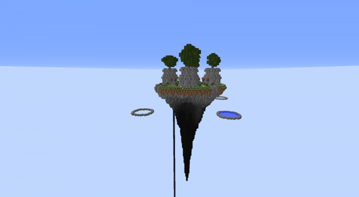 Sky island spawn area. Minecraft Map