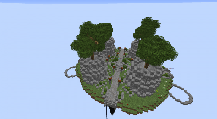 Sky island spawn area. Minecraft Map