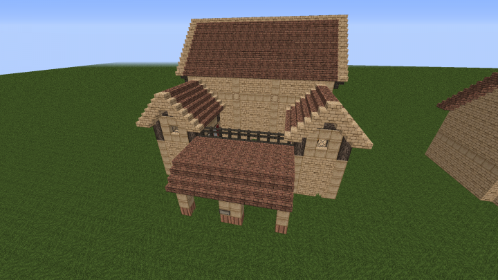 Forge of Empires Iron Age houses Minecraft Map