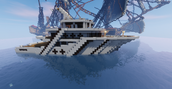 Short luxury yacht Minecraft Map