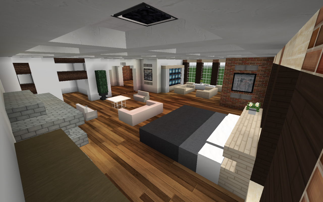 One Story Brick Mansion Minecraft Map