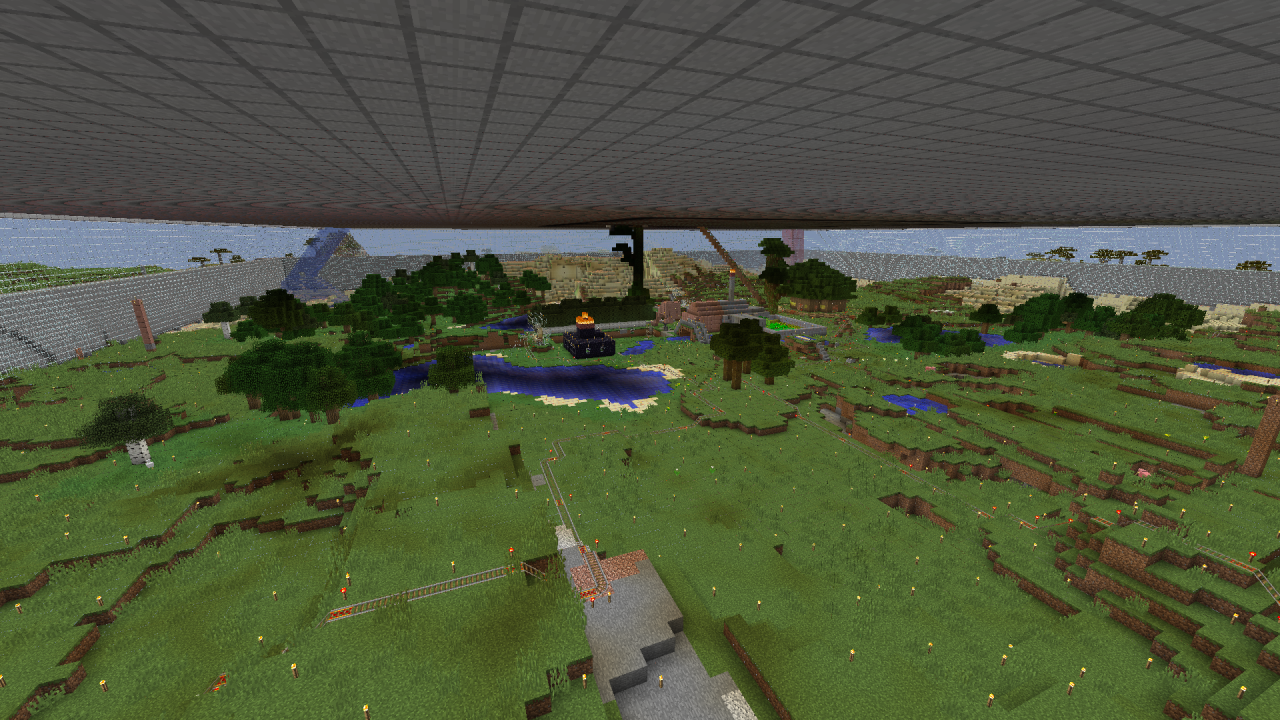 massive glass pyramid Minecraft Map