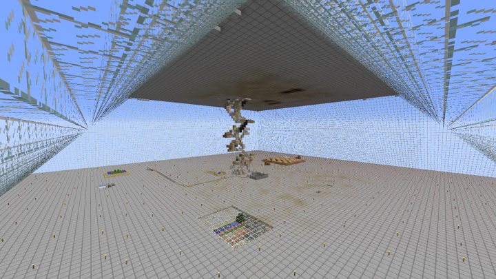 massive glass pyramid Minecraft Map