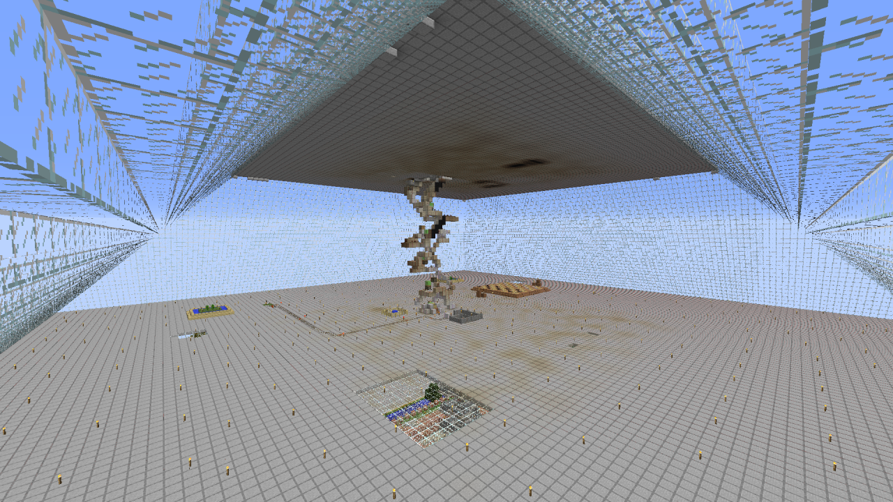 massive glass pyramid Minecraft Map