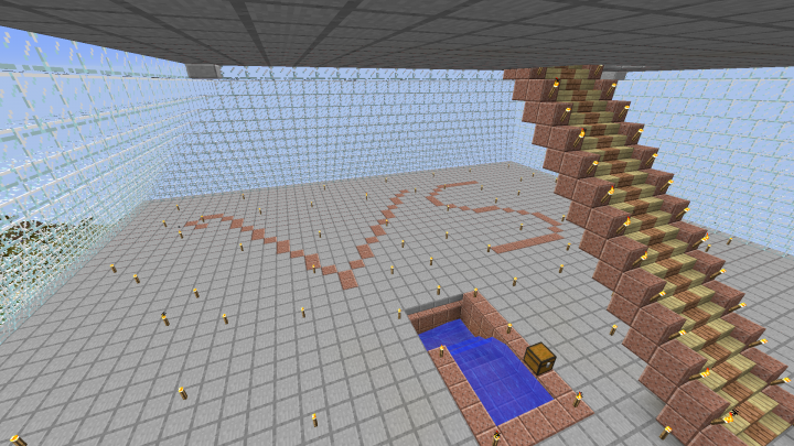 massive glass pyramid Minecraft Map