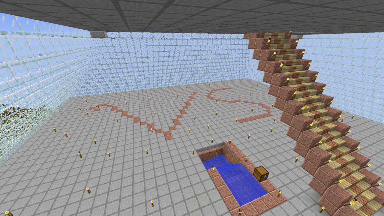 massive glass pyramid Minecraft Map