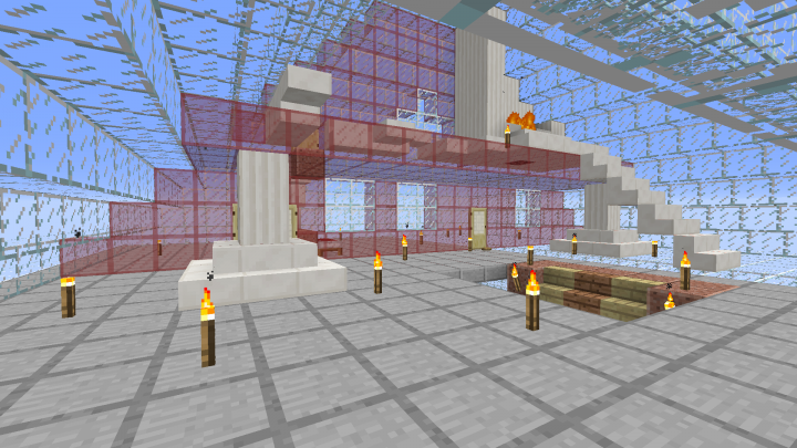 massive glass pyramid Minecraft Map