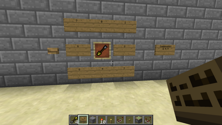 Singular Input Triple Combo Lock Minecraft Map