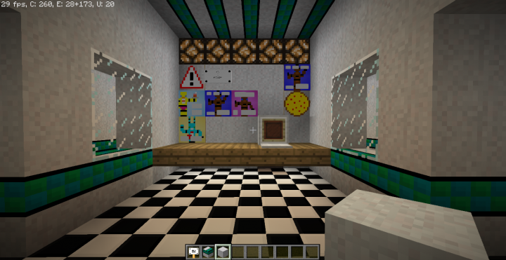 Fnaf nightmare remake samgladiator Minecraft Map