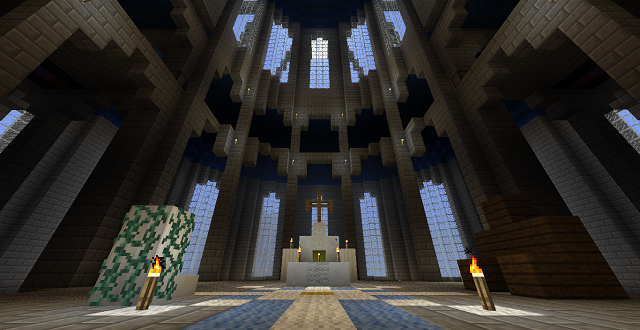 Snowy Cathedral (and other dungeons) Minecraft Map