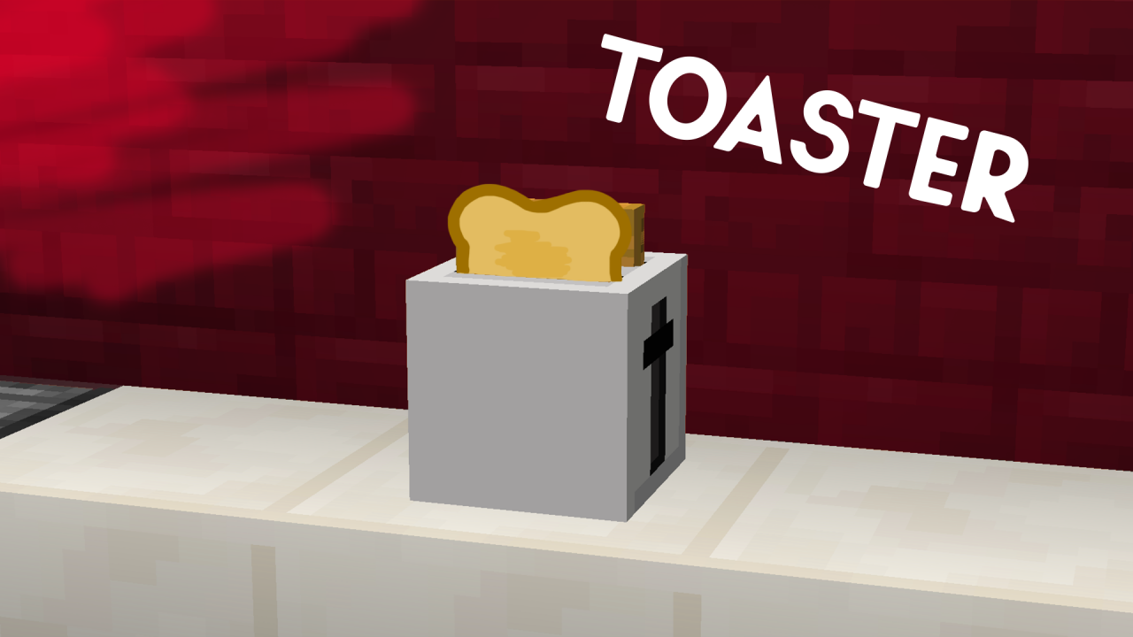 HOW to make a TOASTER in minecraft Minecraft Project