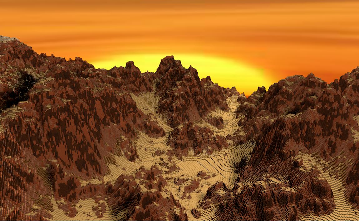 Sunset canyon Minecraft Map
