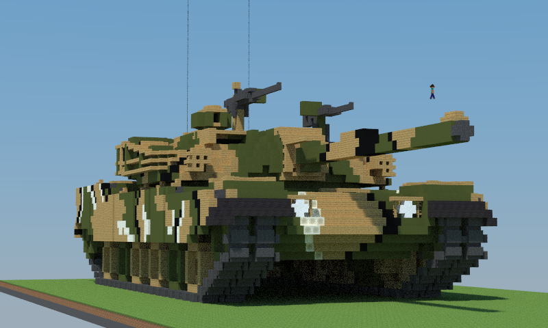 K1A1 main battle tank (ROKIT, or TYPE88) Minecraft Map