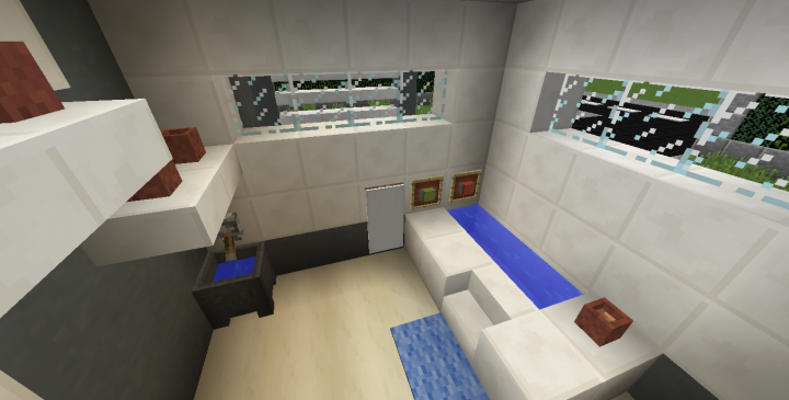 Modern house n°1 furnish Minecraft Map