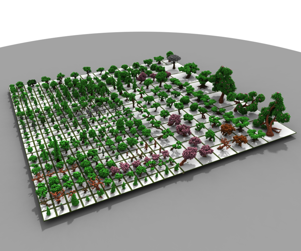 Tree Bundle | 370 Custom Trees [DOWNLOAD] Minecraft Map