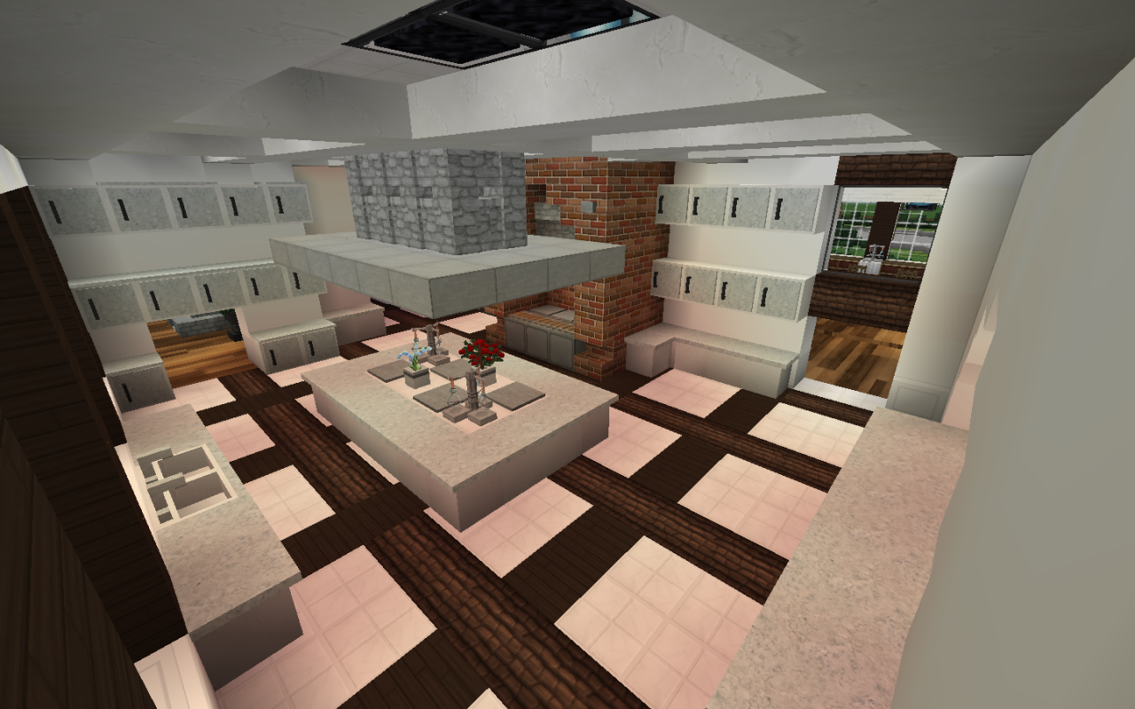 One Story Brick Mansion Minecraft Map