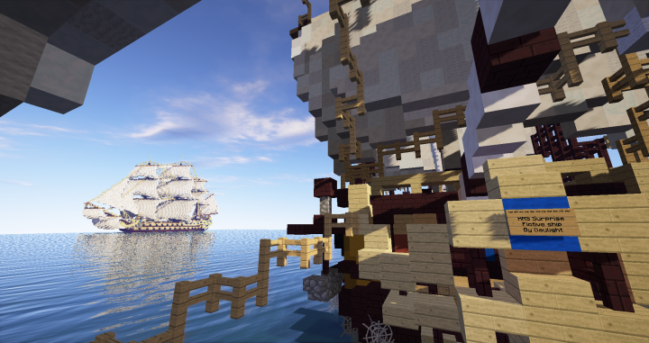 HMS Surprise | Fictive Britannic ship Minecraft Map