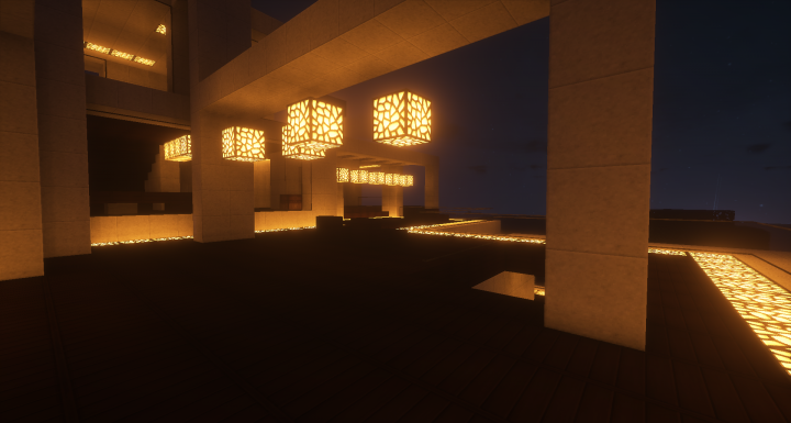 Modern Stone Mansion Minecraft Map