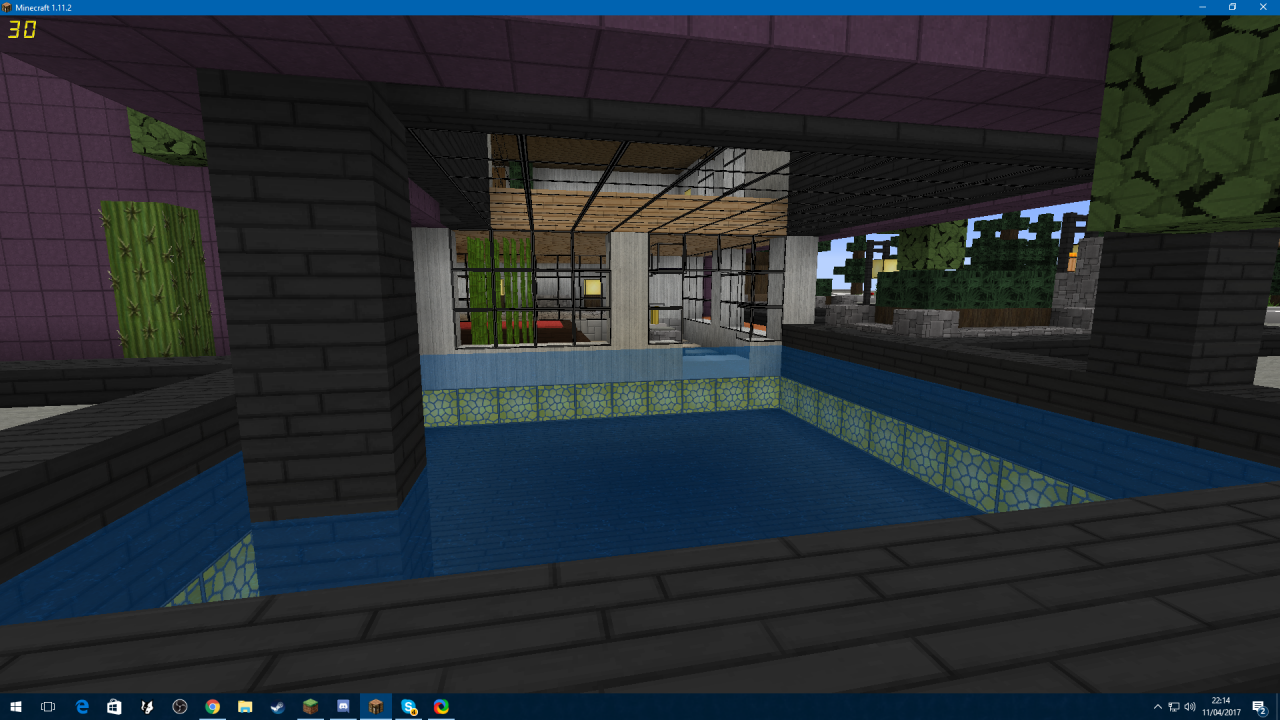 modern house - purple Minecraft Map