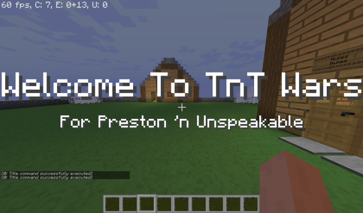 TnT Wars For MC youtubers Minecraft Map