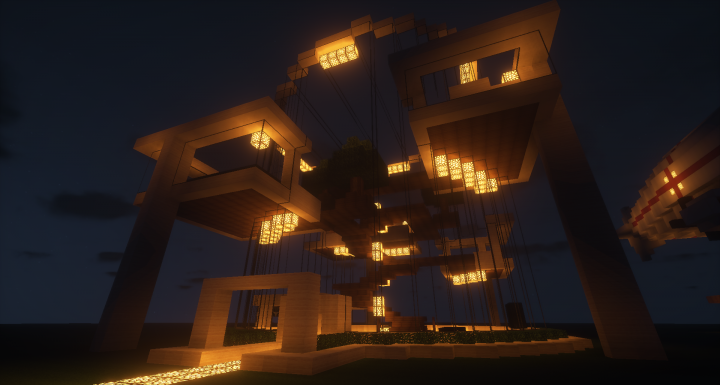 Cylinder Glass house! Minecraft Map