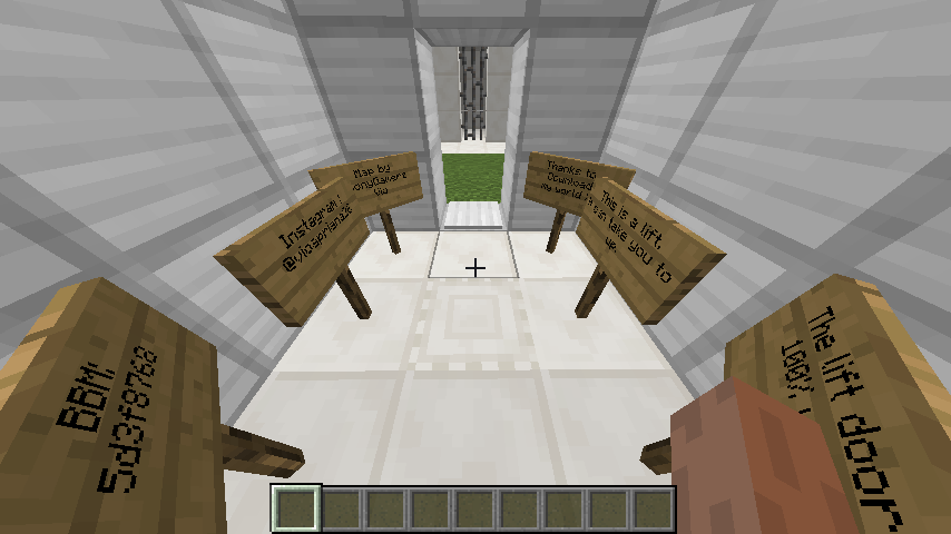 Working Lift (New Version) Minecraft Map