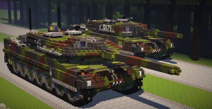 Leopard 2 German tank Minecraft Map